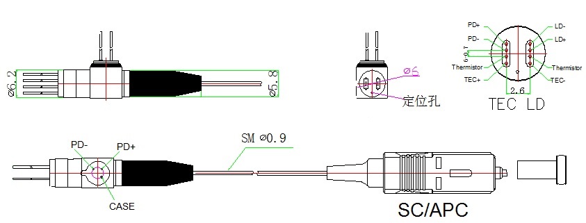 TEC BOSA-Optical Traceiver_CWDM DWDM_MUX DEMUX_China factory