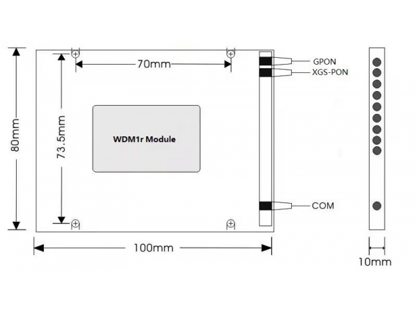 WDM1r Module_GPON 10G PON Combination_GPON XGS-PON | USource-Fiber ...